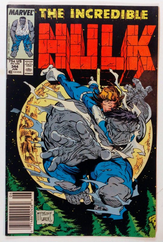 The Incredible Hulk #344 (6.5, 1988) NEWSSTAND, Cover art by Todd ...