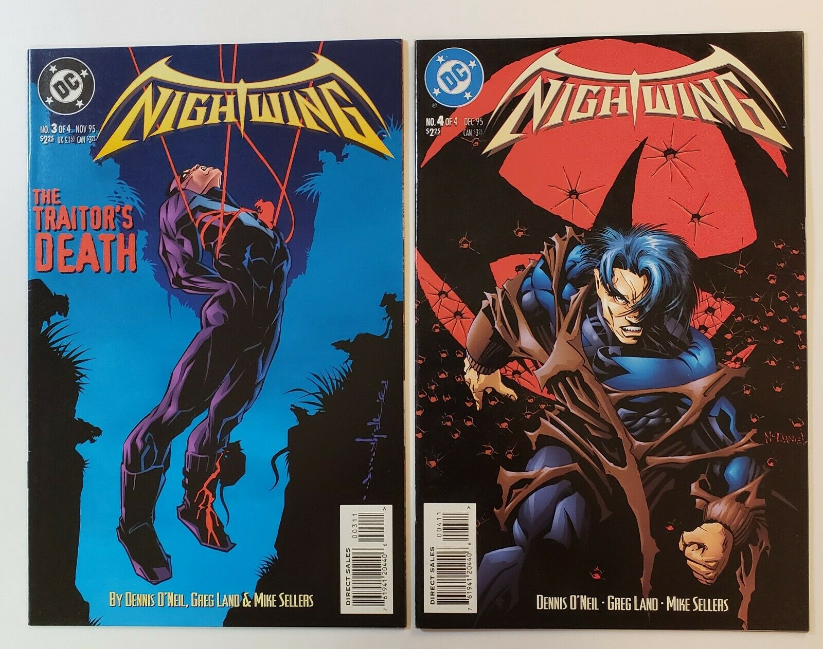 Nightwing #1-4 Complete Set 1st Solo Series debut! DC Comics 1995 VF/NM ...