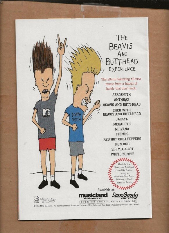 Beavis and Butthead #1 Marvel 1st Printing 1st Appearance | Comic Books ...
