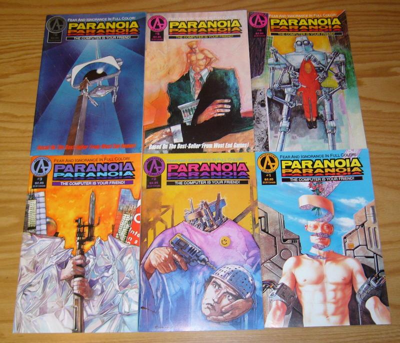 Paranoia #1-6 VF/NM complete series based on RPG - the computer is your ...