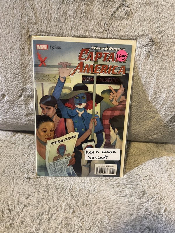 Captain America: Steve Rogers #3 Kevin Wada 'Death of X' Variant (2 ...