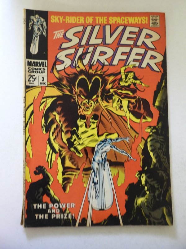 The Silver Surfer #3 (1968) 1st App of Mephisto! VG/FN Cond 1/2" spine ...
