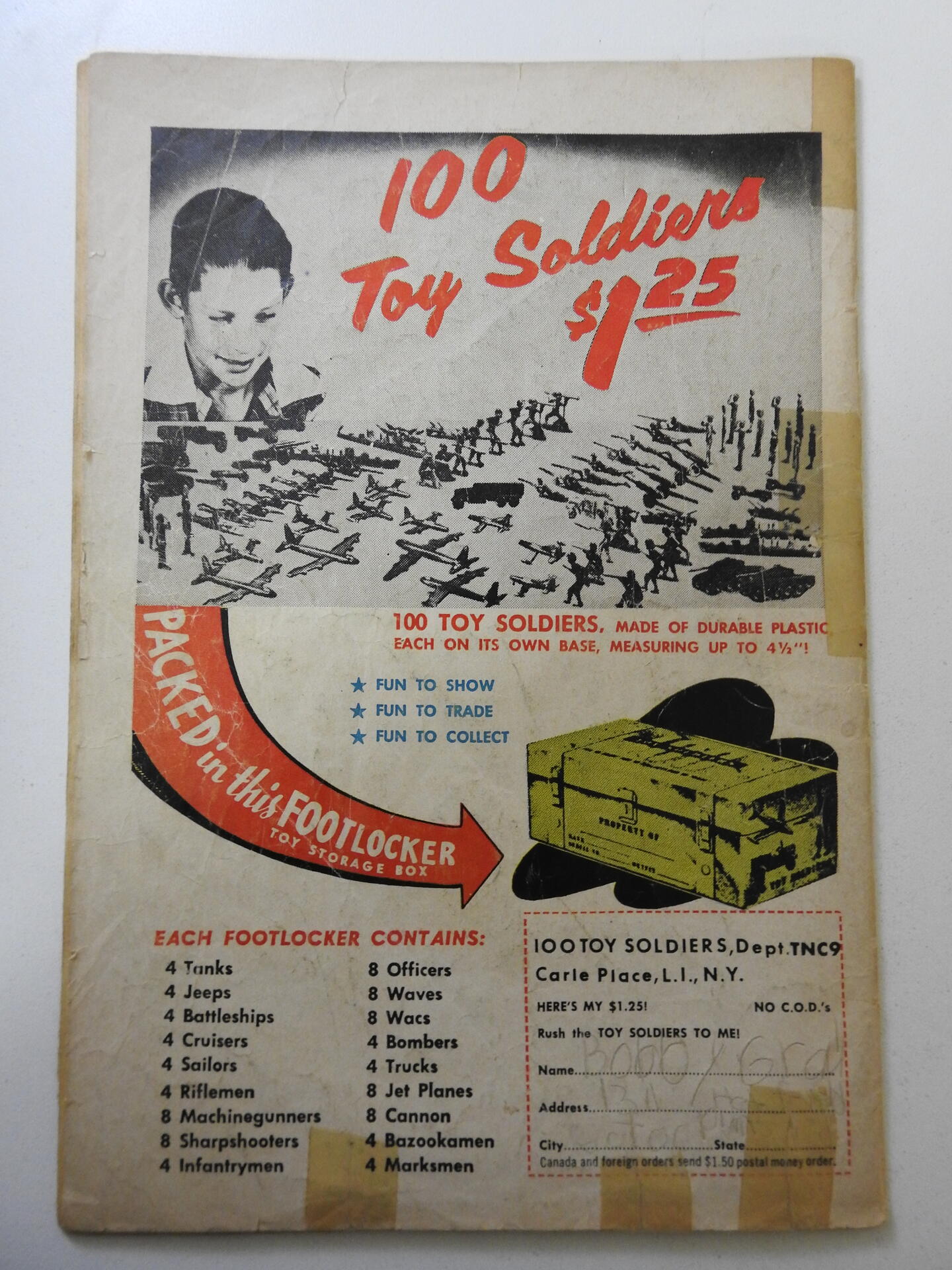 Adventure Comics #299 GD tape on spine and wrapped around bc, moisture ...