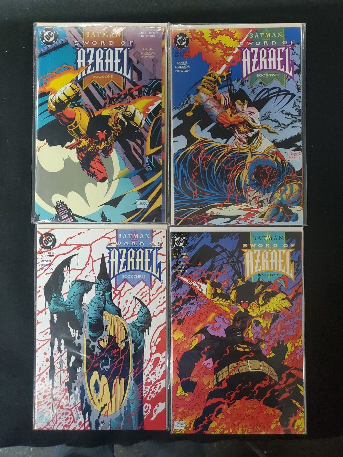 Batman Sword of Azrael #1-4 Complete Set 1st Appearance of Azrael 1992 ...