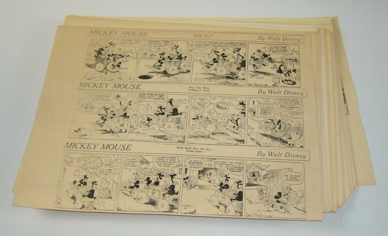Mickey Mouse by Walt Disney newspaper strip reproductions 205 pages ...