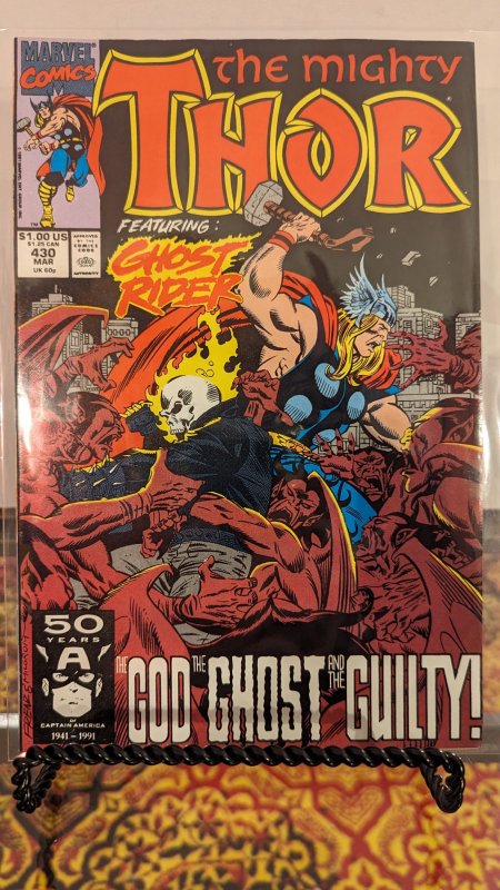 The Mighty Thor #430 (1991) Ghost Rider | Comic Books - Copper Age ...