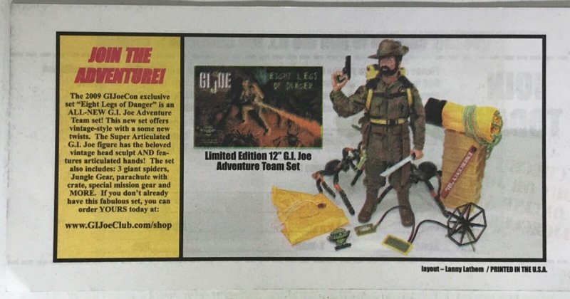 GI JOE ADVENTURE TEAM Mini Comic — Eight Legs of Danger 2009 Fun ...