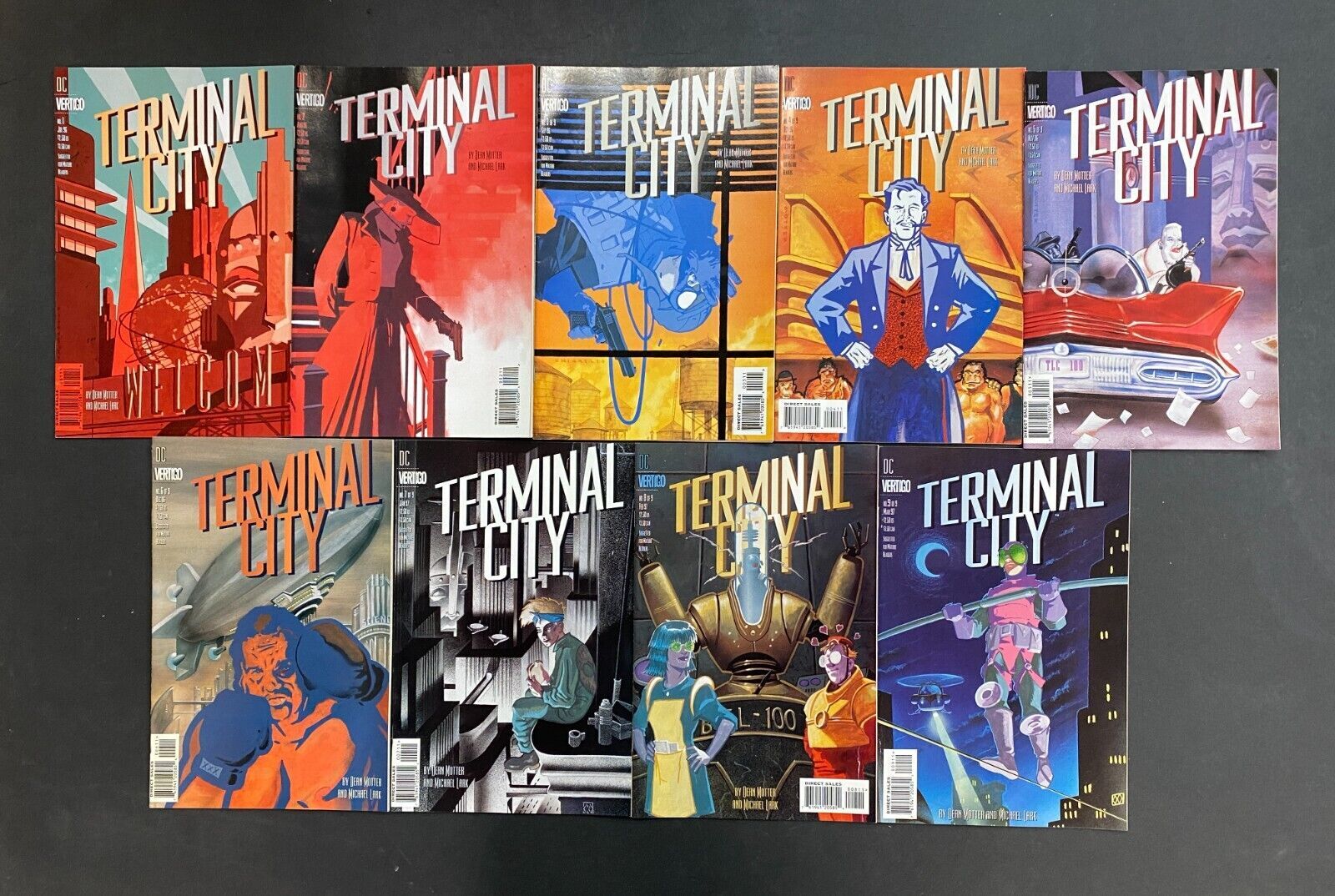 Terminal City (1996) #'s 1 2 3 4 5 6 7 8 9 Complete VF- (7.5) Vertigo ...
