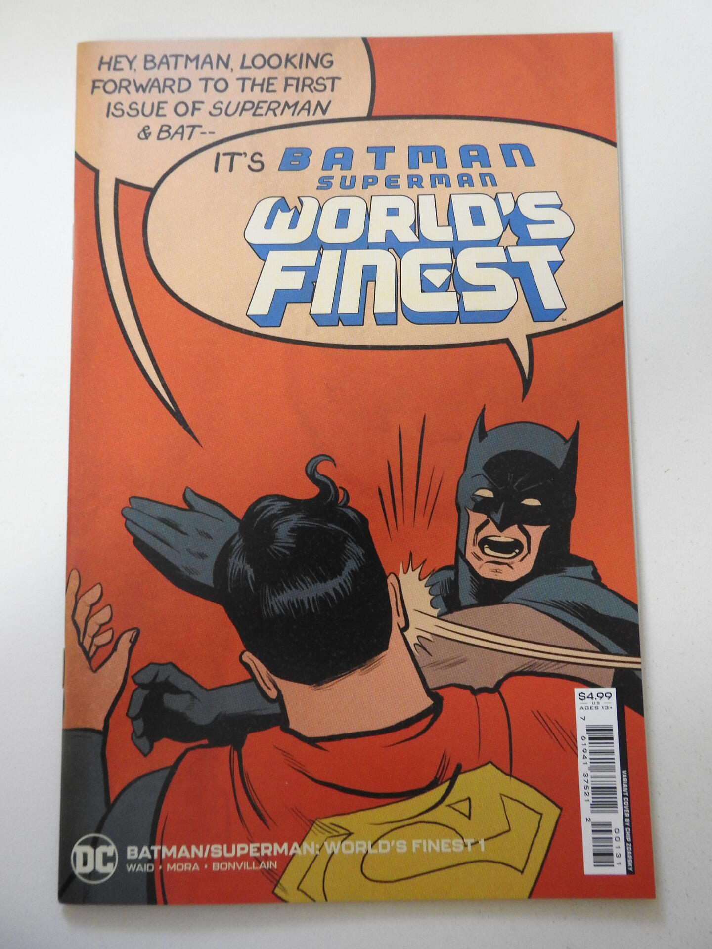 Batman/Superman: World’s Finest #1 Chip Zdarsky Batman Slap Variant ...
