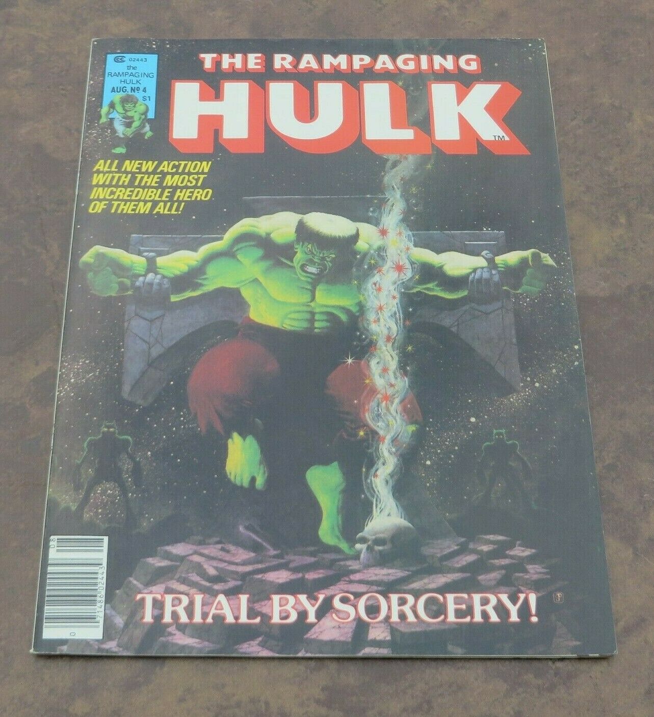 The Rampaging Hulk #4 FN+ 1977 Marvel Magazine Incredible Superhero ...