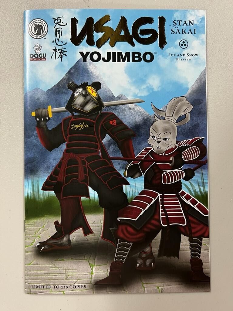 Sdcc 2023 Usagi Yojimbo #1 ICE Snow Stan Sakai Gold Foil Variant LE 250 ...