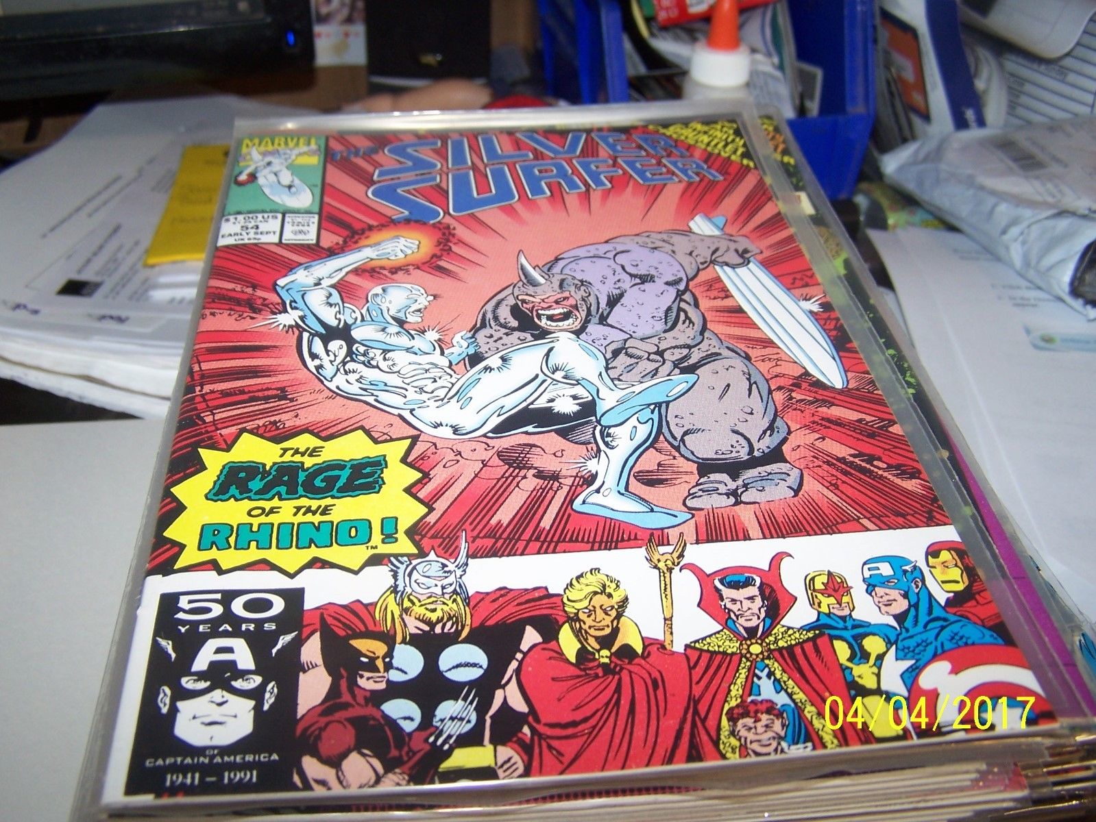 Silver Surfer # 54 1991 Marvel thanos infinity gauntlet warlock soul ...