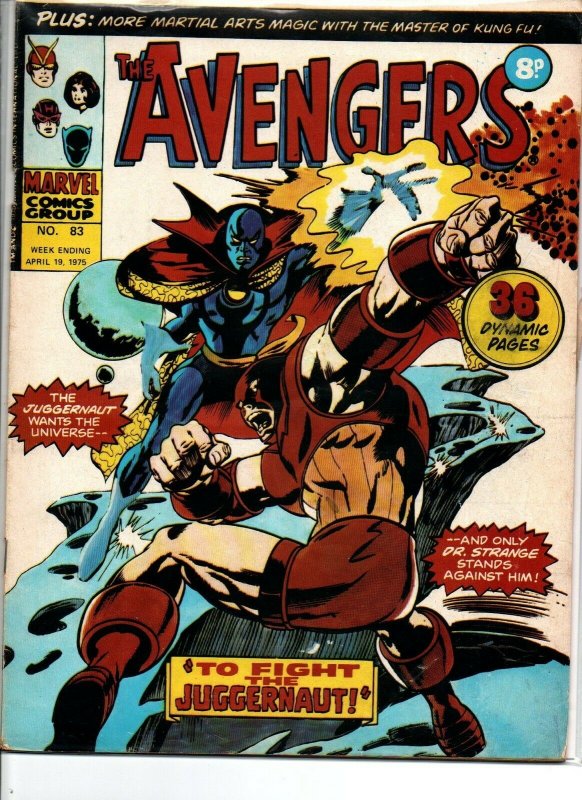 Avengers #83 - Marvel UK - Magazine Size - 8p - 1975 - VF | Comic Books ...