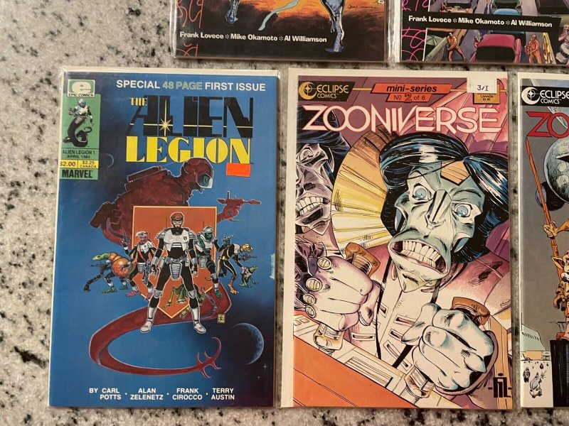 5 Comic Books Zooniverse # 1 2 + Alien Legion # 1 + Atomic Age # 1 2 NM ...