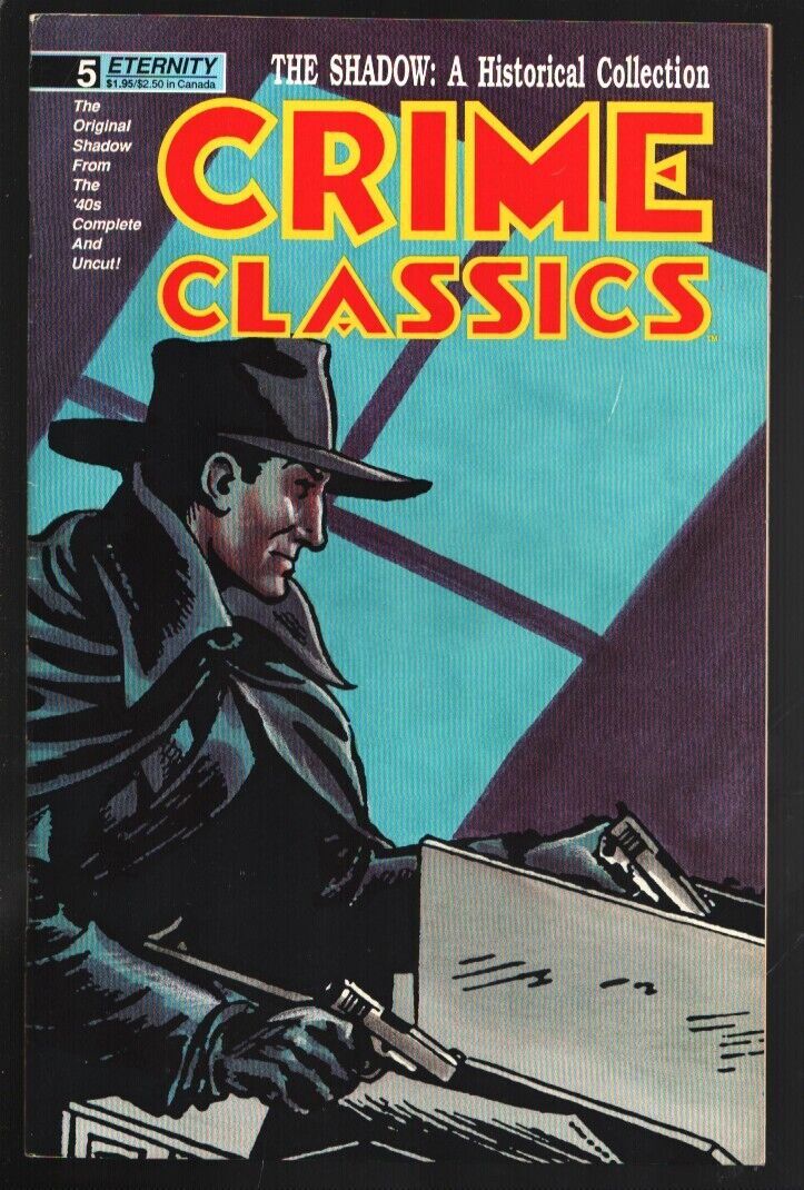 Crime Classics #5 1989-B&W reprints of Shadow newspaper comics-Vernon ...