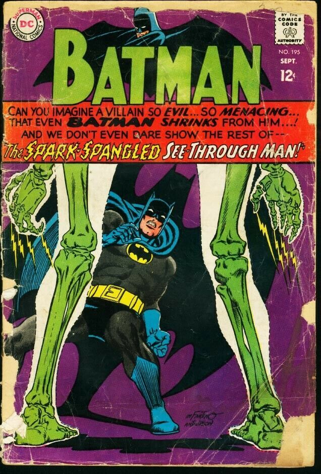 BATMAN #195-1967-DC-fair FR | Comic Books - Silver Age, DC Comics ...