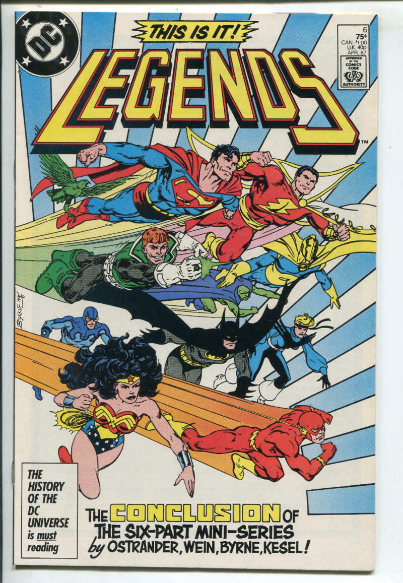 LEGENDS #6, VF/NM, Darkseid, JLA, John Byrne, DC, 1986 1987 more in ...