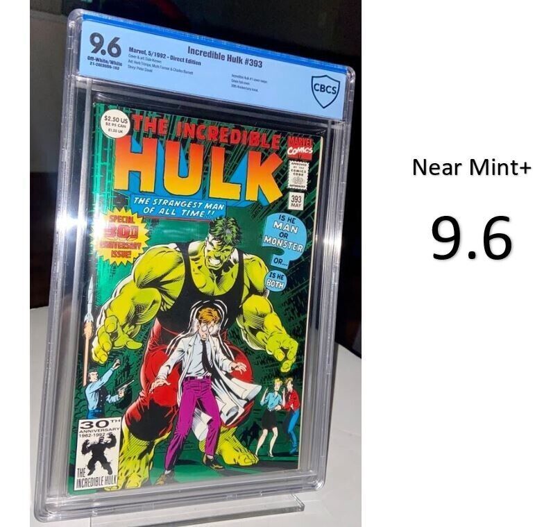 Incredible Hulk #393 - Key & Origin of the Hulk retold! CBCS 9.6 -Brand ...
