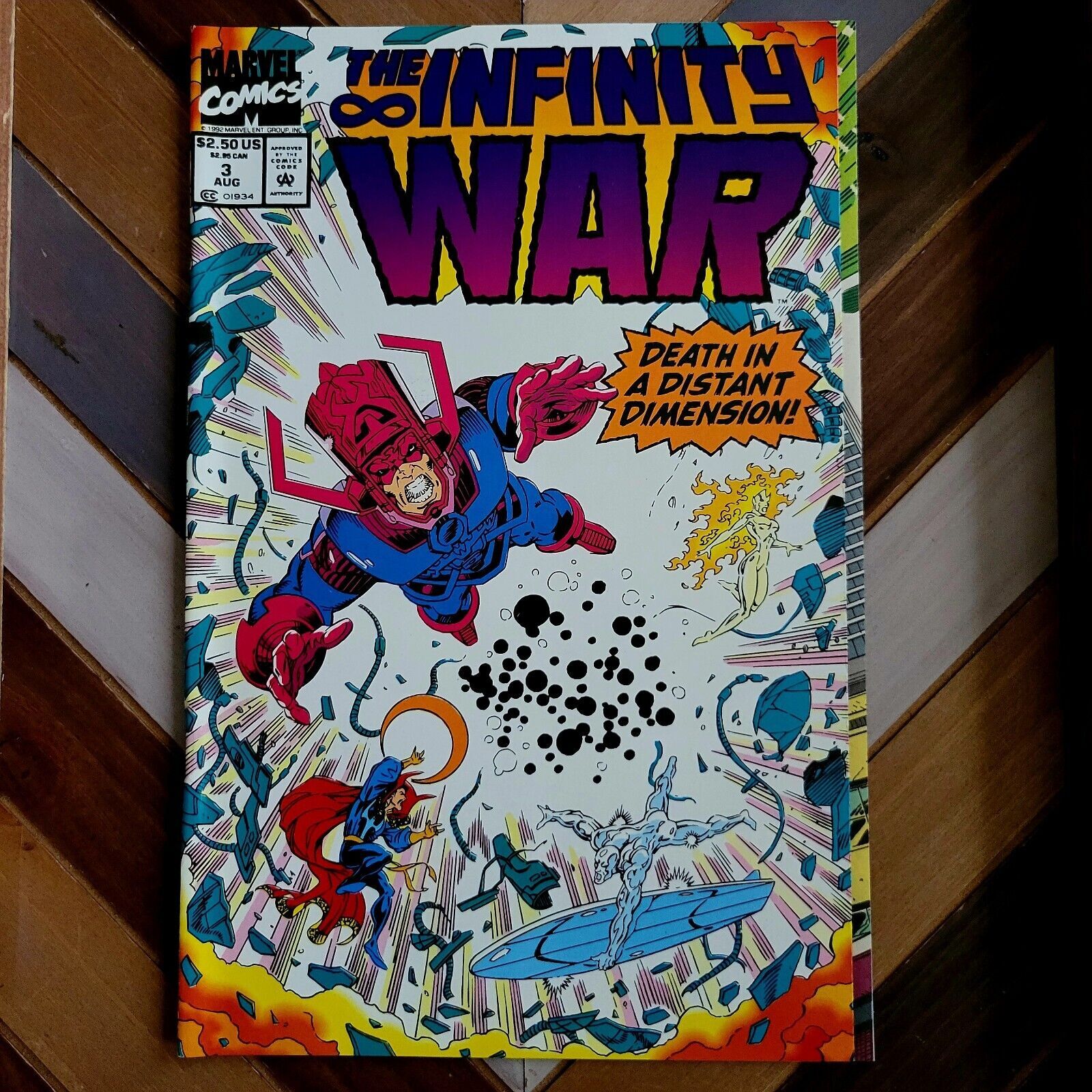 Infinity WAR #3 NM- (Marvel 1992) Ft Galactus, DR Strange, & Silver ...