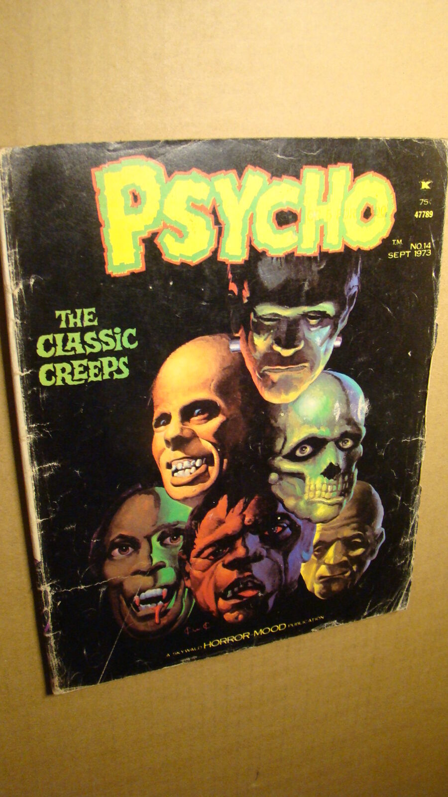 Psycho 14 Skywald Boris ART Frankenstein 1971 HTF Nightmare Creepy ...