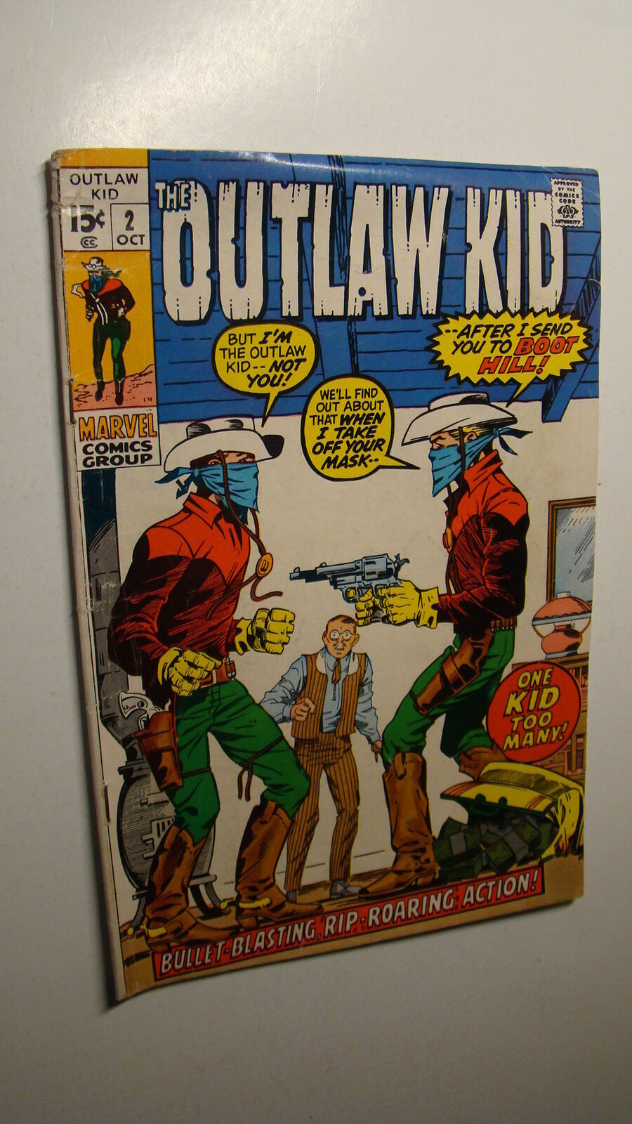 Outlaw Kid Kid Colt Rawhide occidental 2 Marvel Dos Pistolas Kid 1971 ...