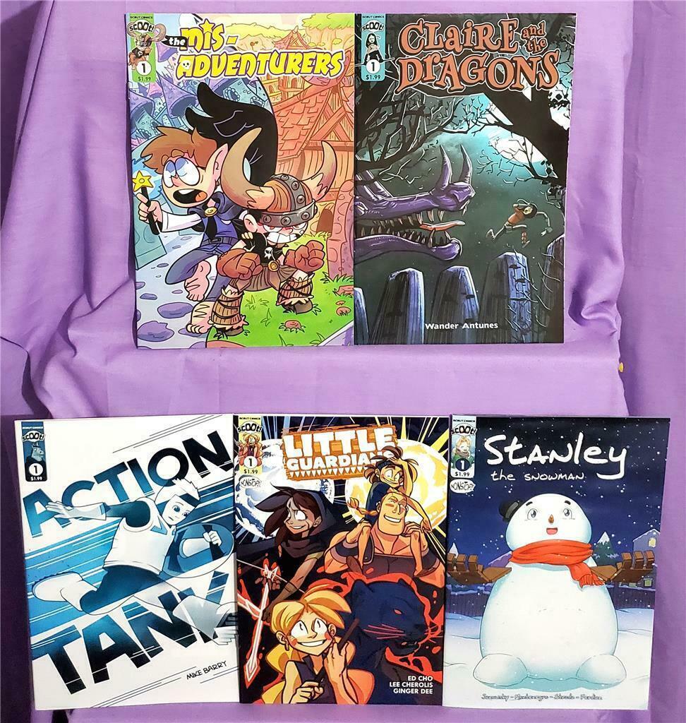 SCOOT COMICS 5 Pack #2 Comics for Kids Action Tank #1 (Scout 2021 ...