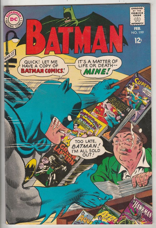 Batman #199 (Feb-68) NM- High-Grade Batman, Robin the Boy Wonder ...
