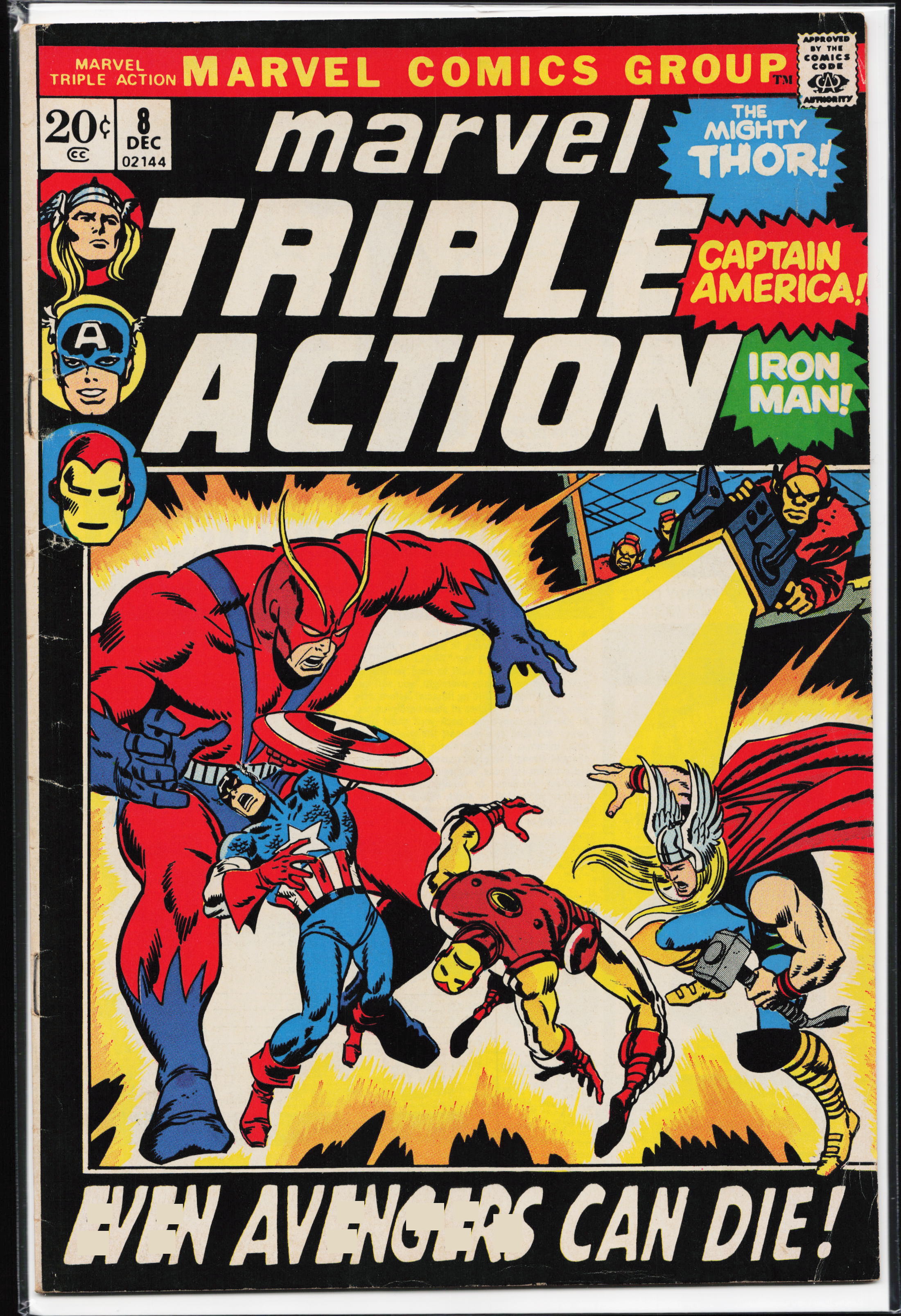 Marvel Triple Action #8 (1972) The Avengers | Comic Books - Bronze Age ...