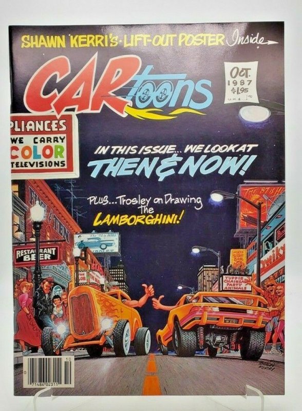 CARtoons Magazine October 1987 w/ Poster, Cartoons for the car ...