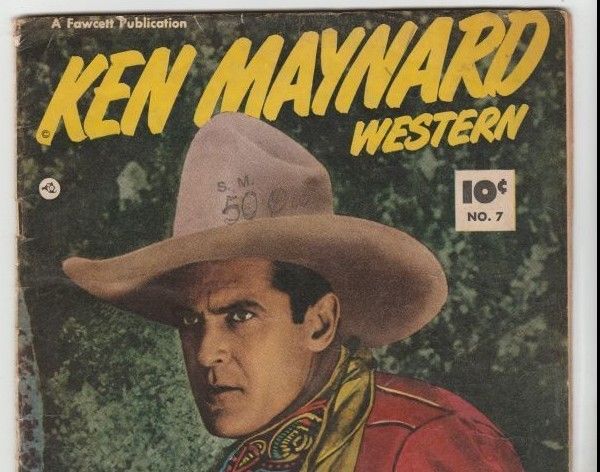 Ken Maynard Western #7 strict VG+ 4.5 Giant Golden Age Collection Found ...