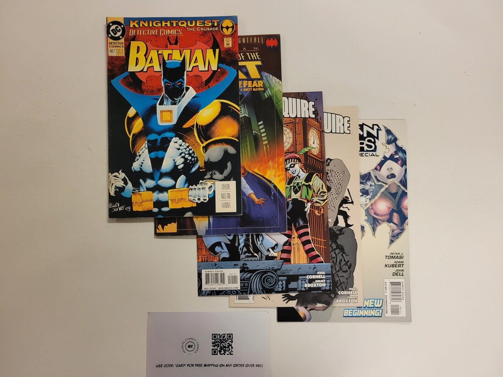 5 DC Comics #667 Batman + #1 2 Knight Squire + #17 Shadow Bat #1 ...