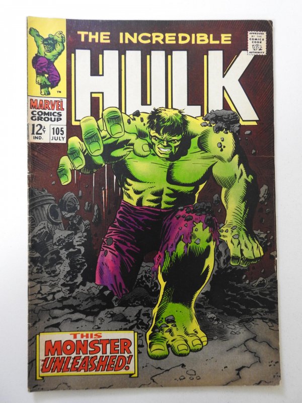 The Incredible Hulk #105 (1968) FN Condition! | Comic Books - Silver ...