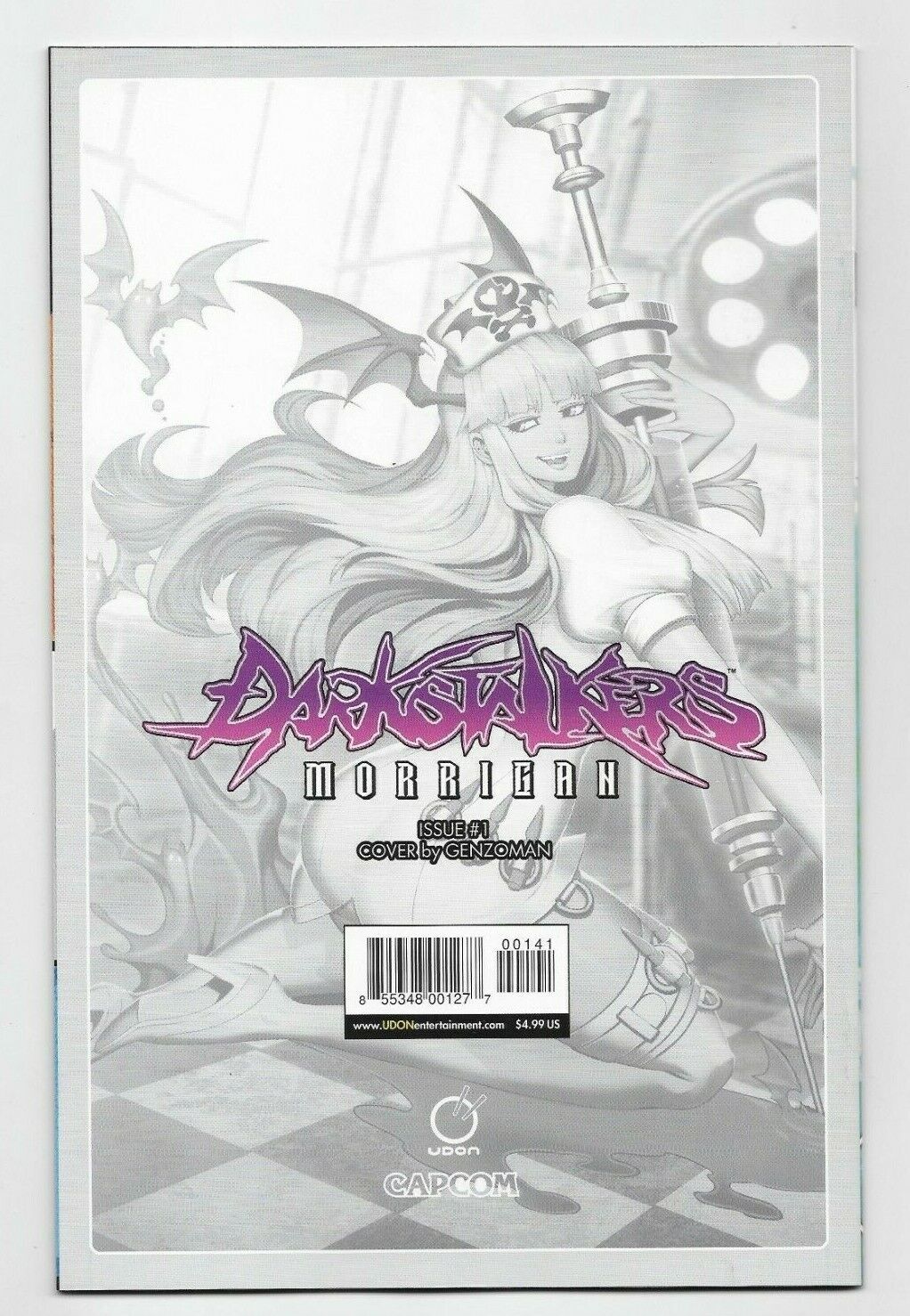 Darkstalkers Morrigan #1 Udon Ent Comic 2022 Genzoman 1:5 Variant Cover ...
