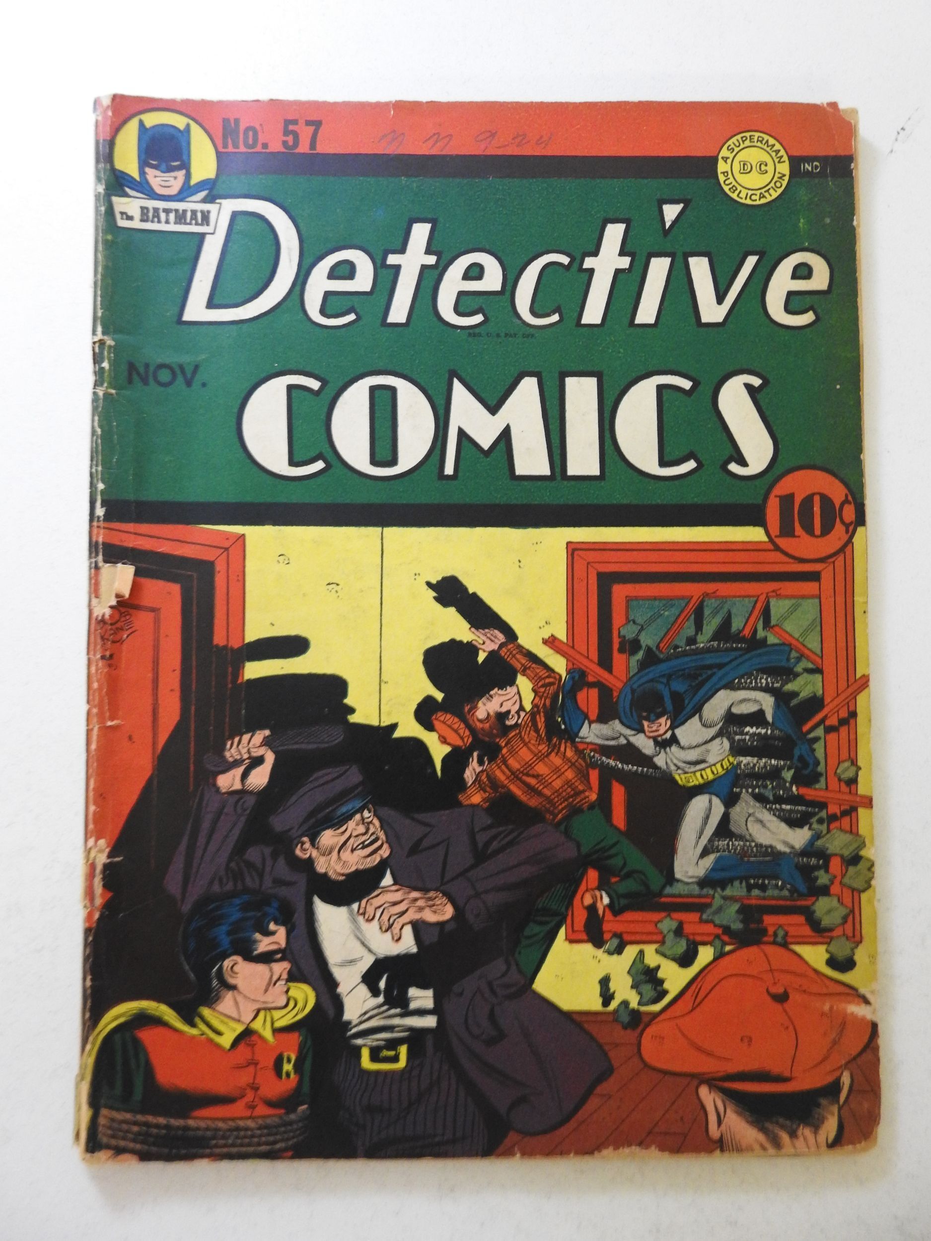 Detective Comics #57 (1941) GD+ Cond cover detached, 2 in cumulative ...