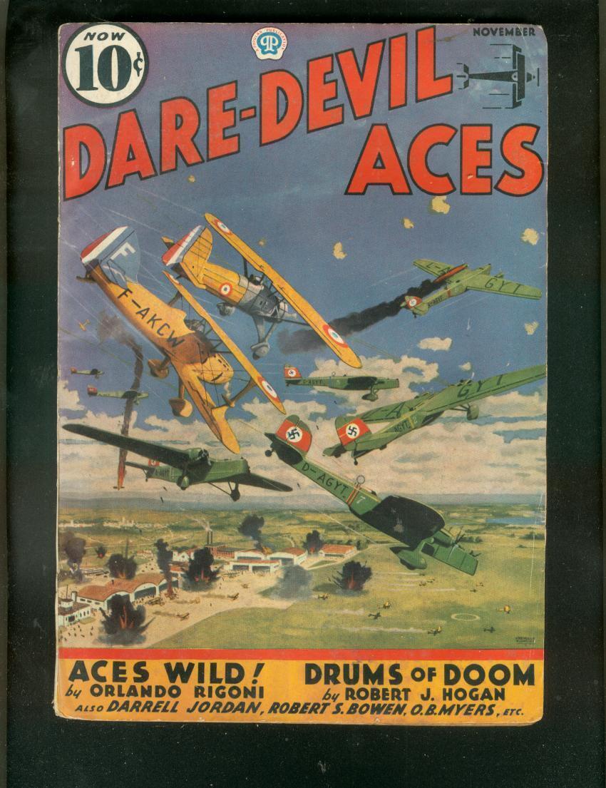 Dare-Devil Aces Pulp-Nov 1936-Drums of Doom-Red Falcon VG | Comic Books ...