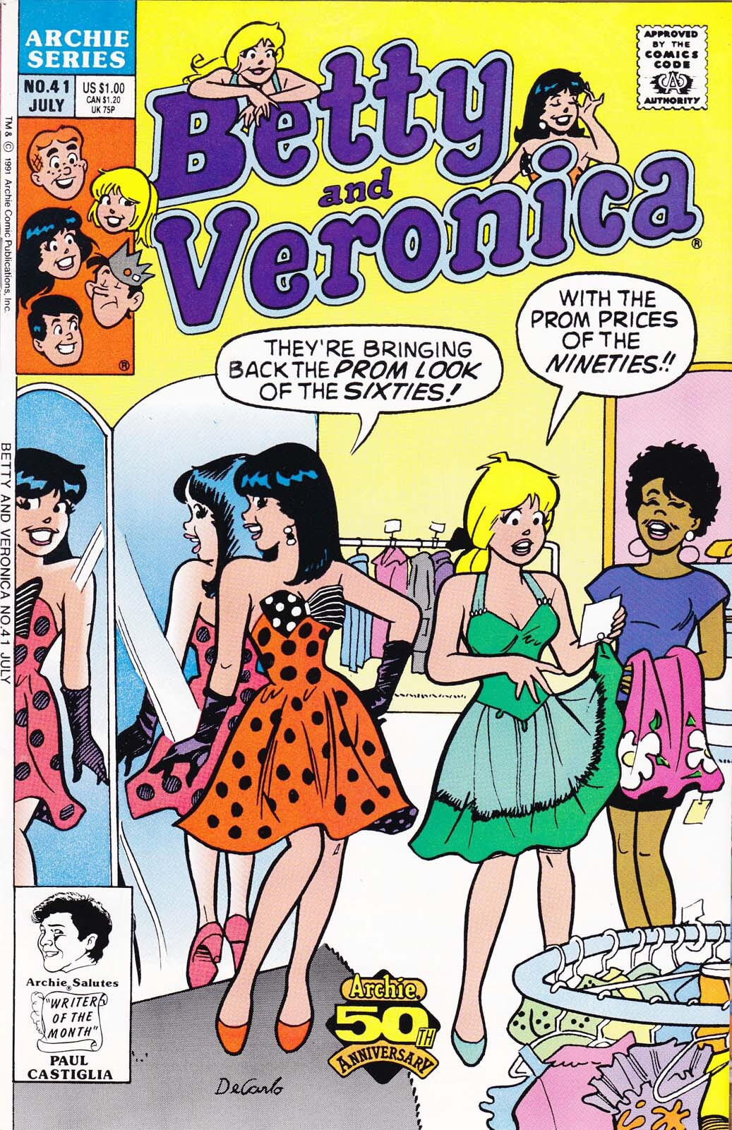 Betty and Veronica #41 VF/NM ; Archie | Prom Dresses | Comic Books ...