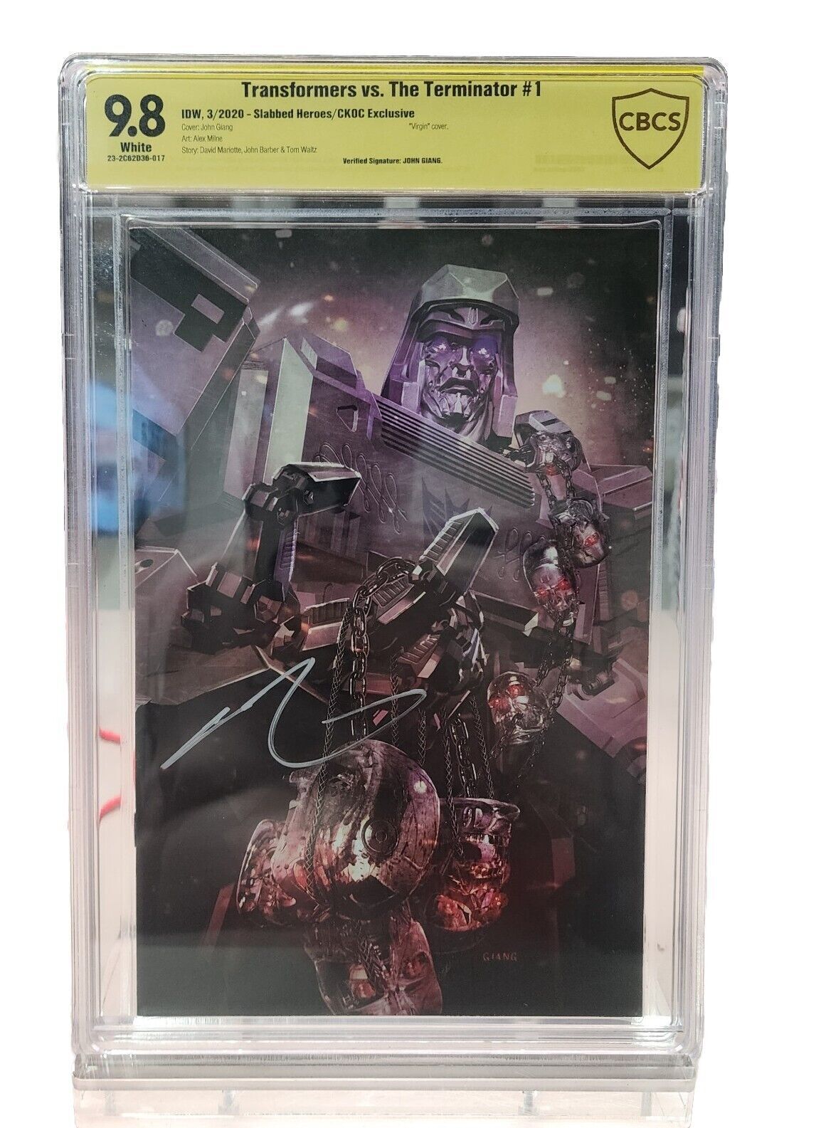 Transformer vs The Terminator 1 Giang Variant CBCS 9.8 IDW Publishing ...