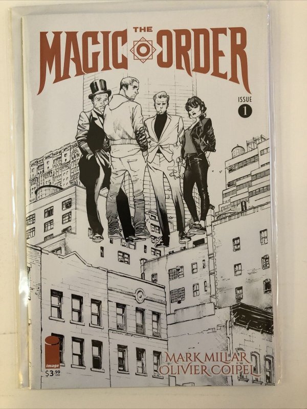 The Magic Order #1 2 3 4 Black/White Variants Image Comics Mark Millar ...