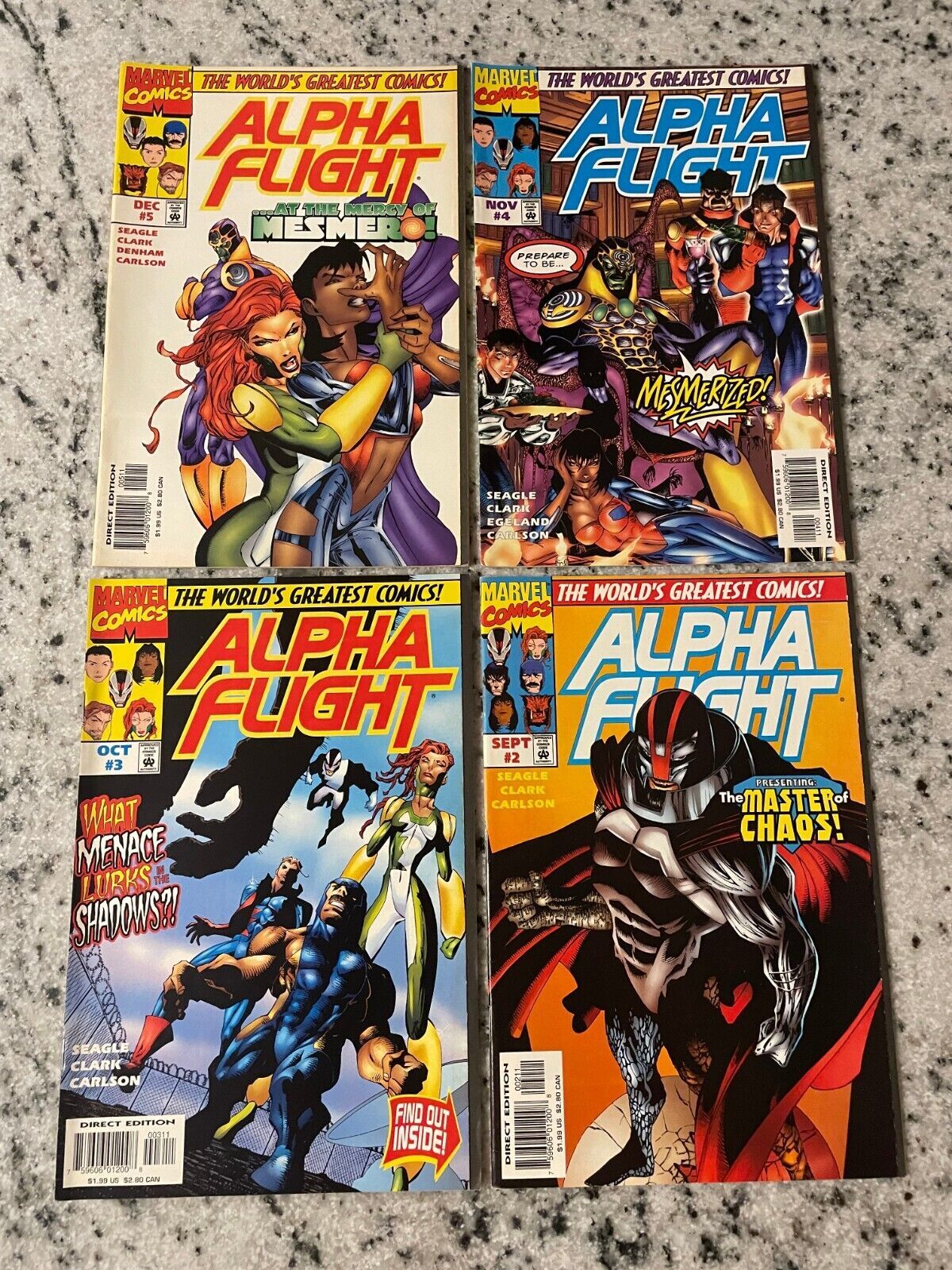 4 Alpha Flight Marvel Comic Books # 2 3 4 5 X-Men Wolverine Phoenix ...