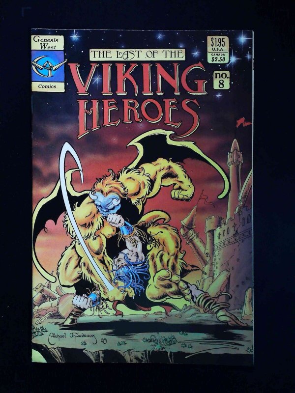 The Last Of The Viking Heroes #8 Genesis West Comics 1989 Vf | Comic ...