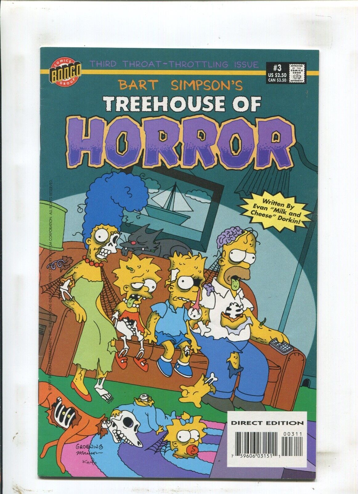 Bart Simpson's Treehouse of Horror #3 - Bongo Comics (8.0/8.5) 1997 | Comic Books - Modern Age ...