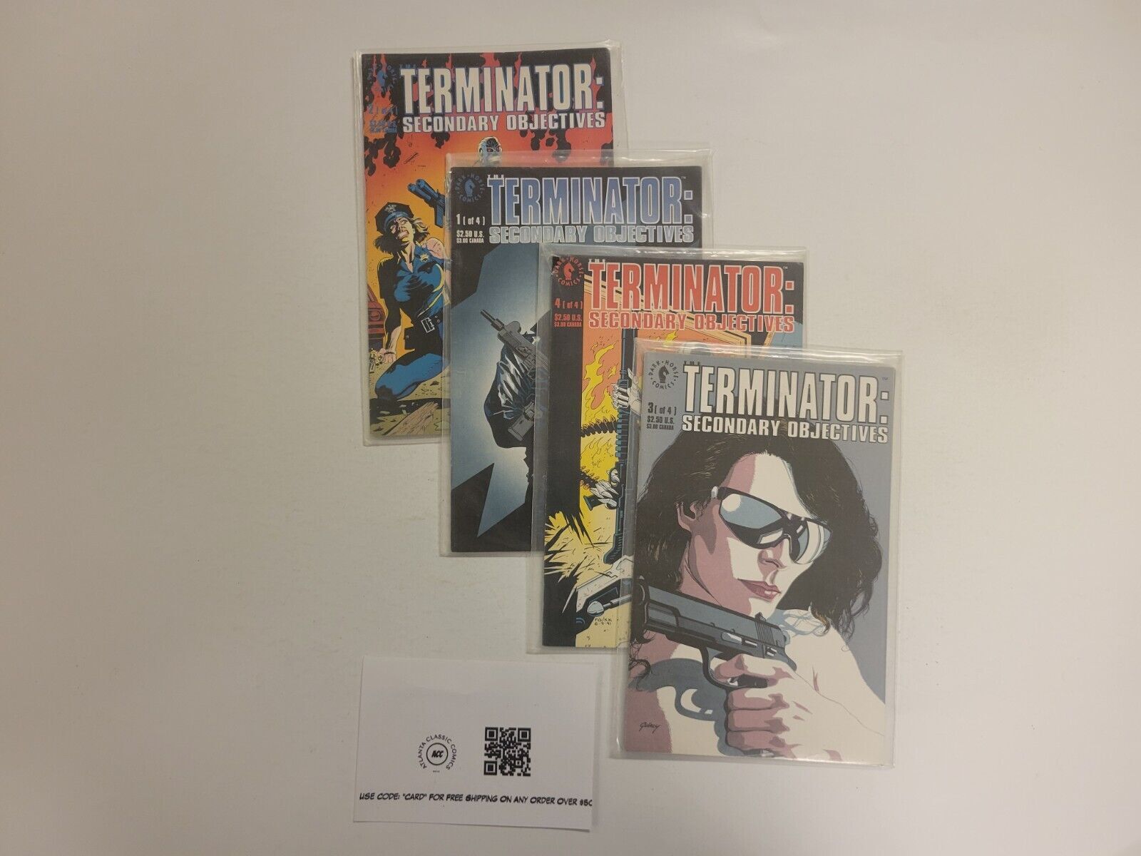 4 Terminator Secondary Objectives Dark Horse Comic Books #1 2 3 4 ...