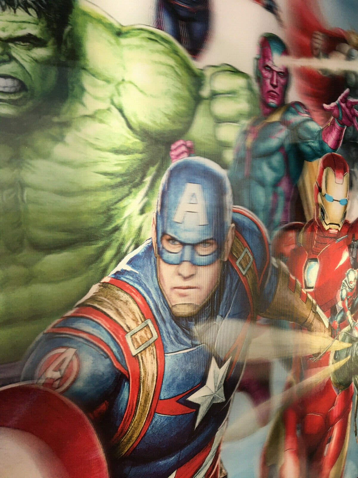 3d Avengers Lenticular Poster 25" X 18" NO 3d Glasses Required Mint ...