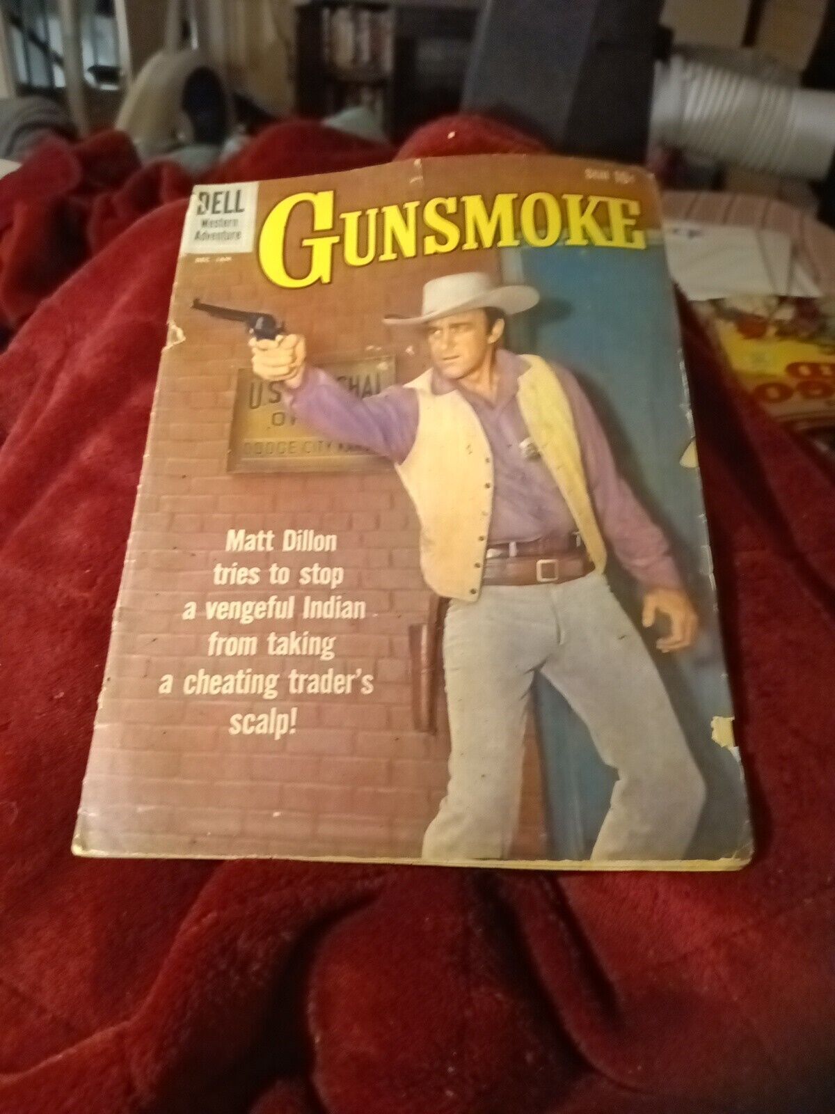 vintage GUNSMOKE 18 Dec-Jan DELL 1960 comic book Silver Age Western TV ...