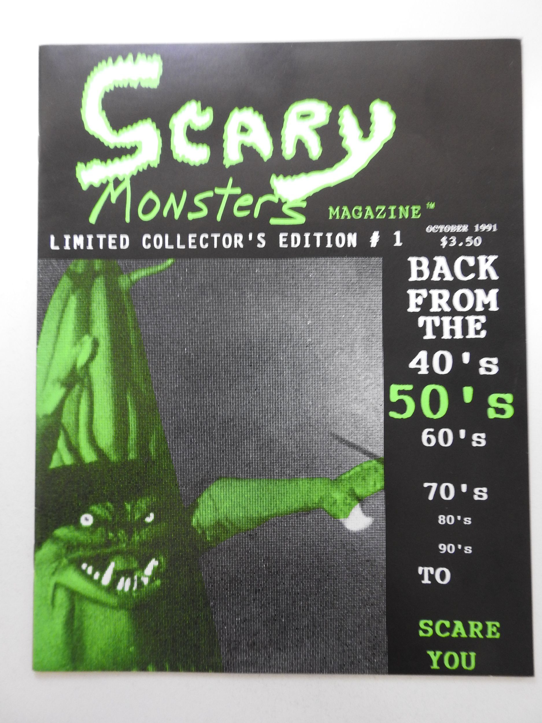 Scary Monsters Magazine #1 Vintage Monsters and Creatures! Sharp VF ...