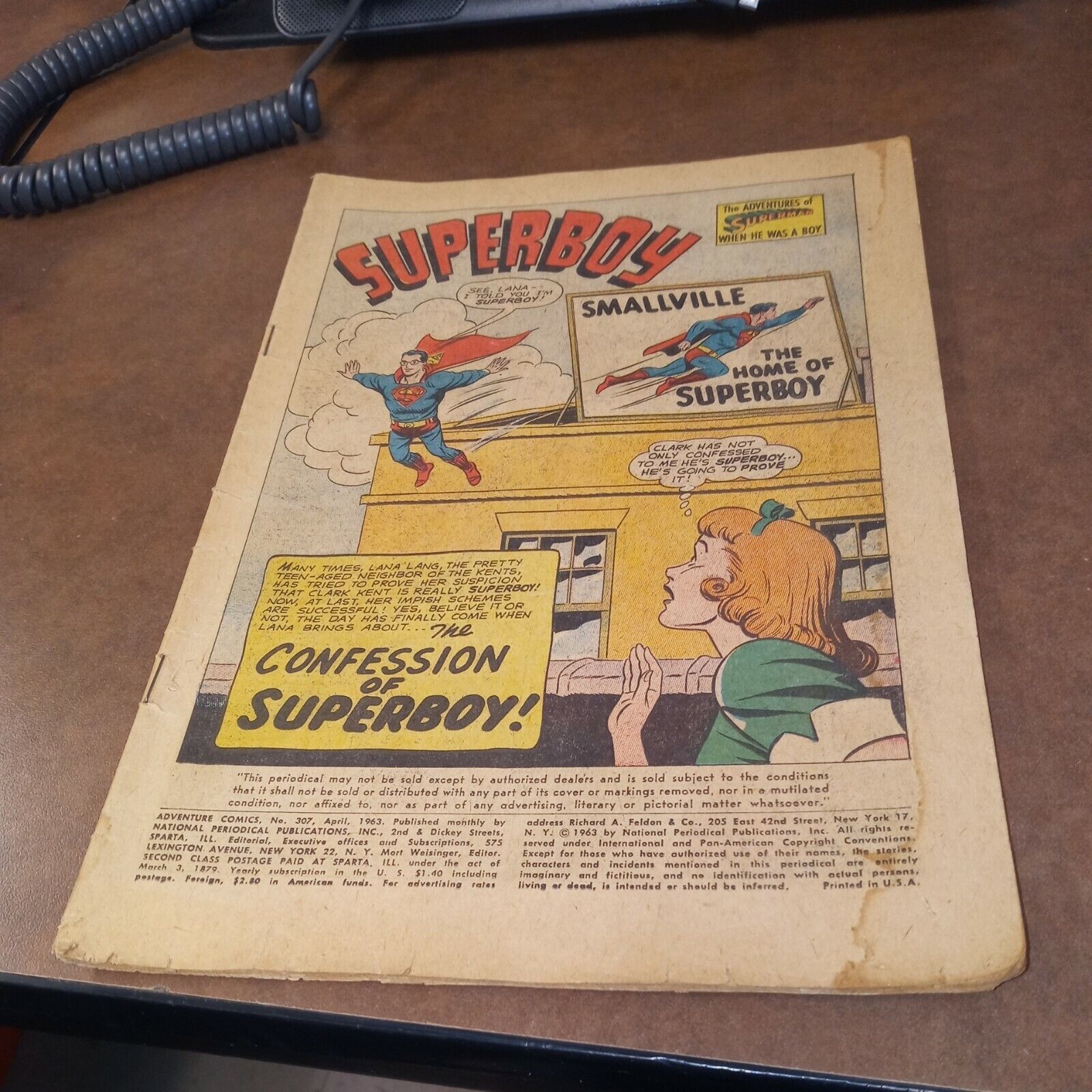 Adventure Comics 307 (1963, DC) ELEMENT LAD FIRST APPEARANCE!!! Key ...