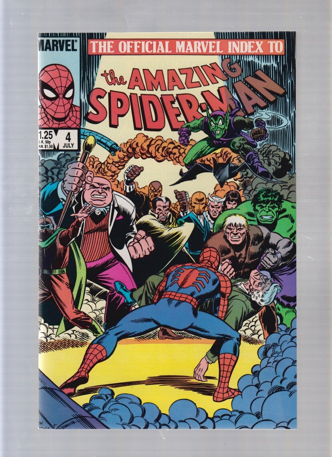 Official Marvel Index To ASM #4 - Wrap Around Cover! (9.0) 1985 | Comic ...
