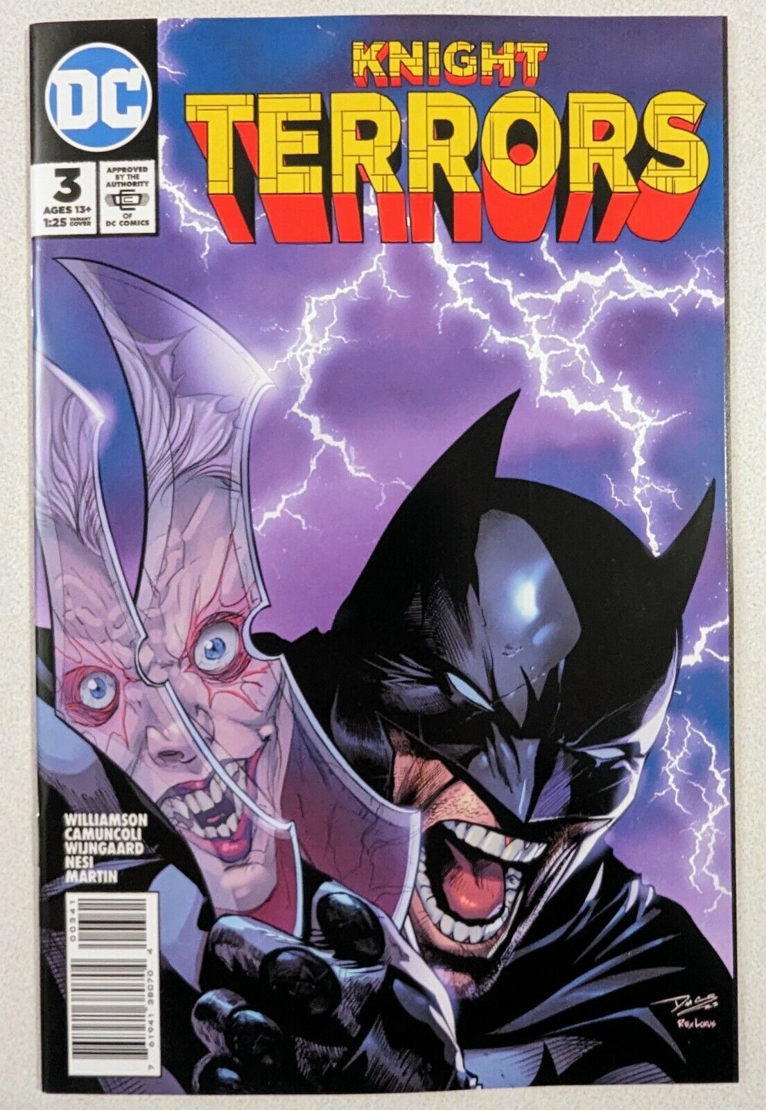 DC Comics KNIGHT TERRORS #3 DUCE 1:25 NM Hulk 340 Homage Variant Cover ...