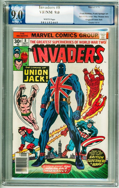 The Invaders #8 (1976) PGX 9.0! White Pages! | Comic Books - Bronze Age, Marvel, Invaders ...