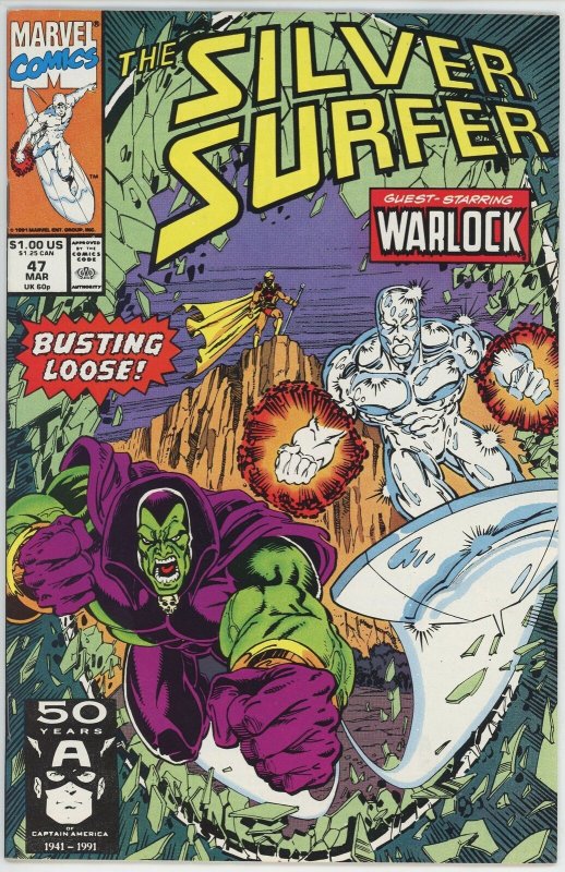 Silver Surfer #47 (1987) - 5.5 FN- *Infinity Gauntlet: Prelude* | Comic ...
